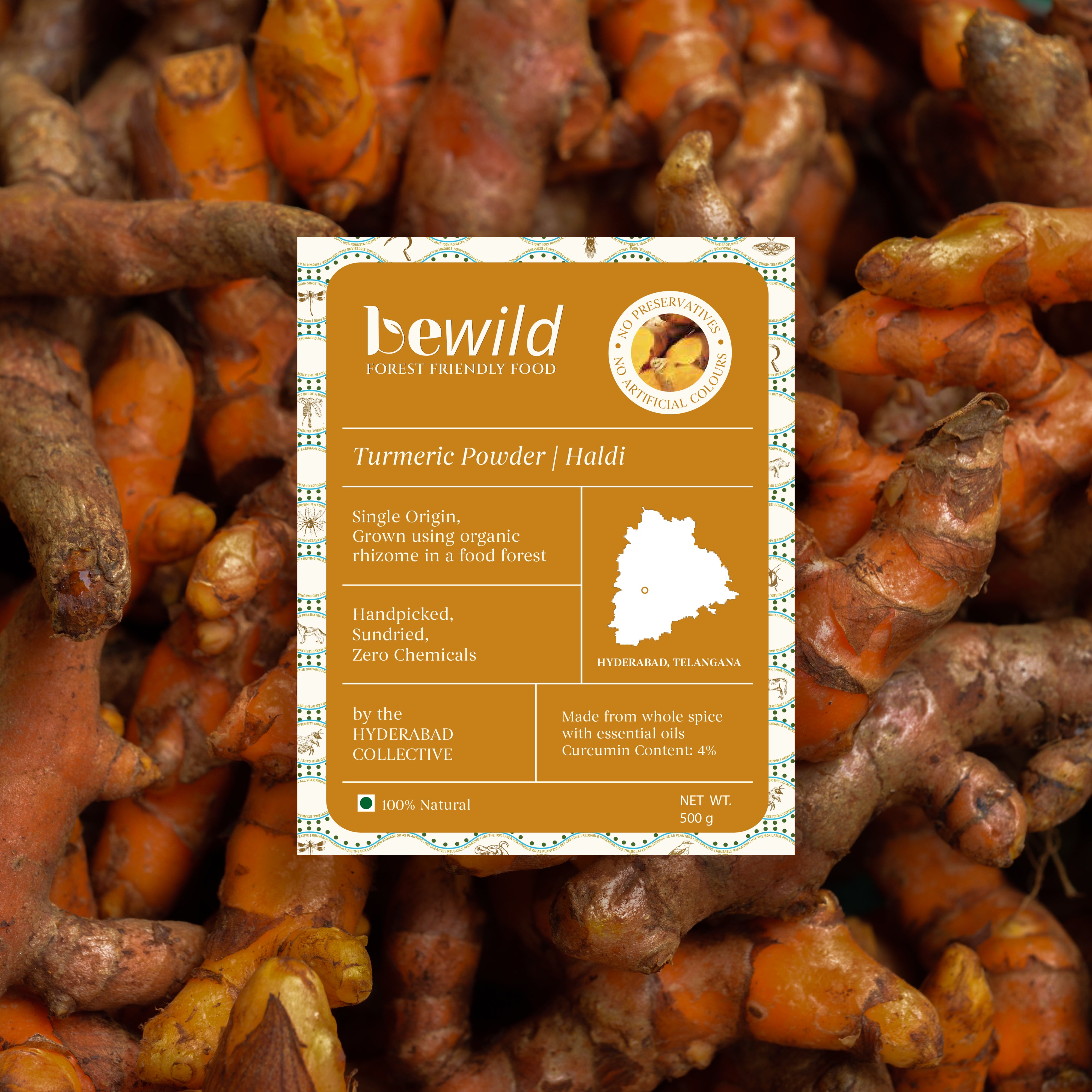 Turmeric Powder | 500g | Made from Whole Turmeric | 100% Natural ...